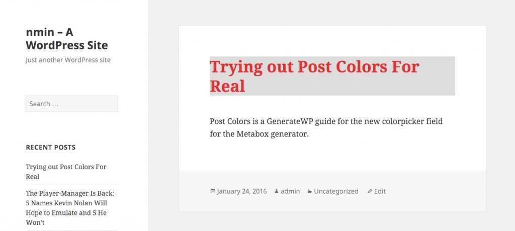 How To Add Custom Post Colors With The Metabox Generators Generatewp